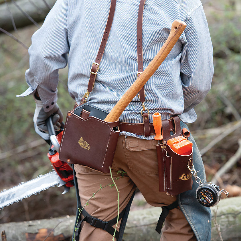 Felling Wedge Pouch, Leather - Weaver Arborist